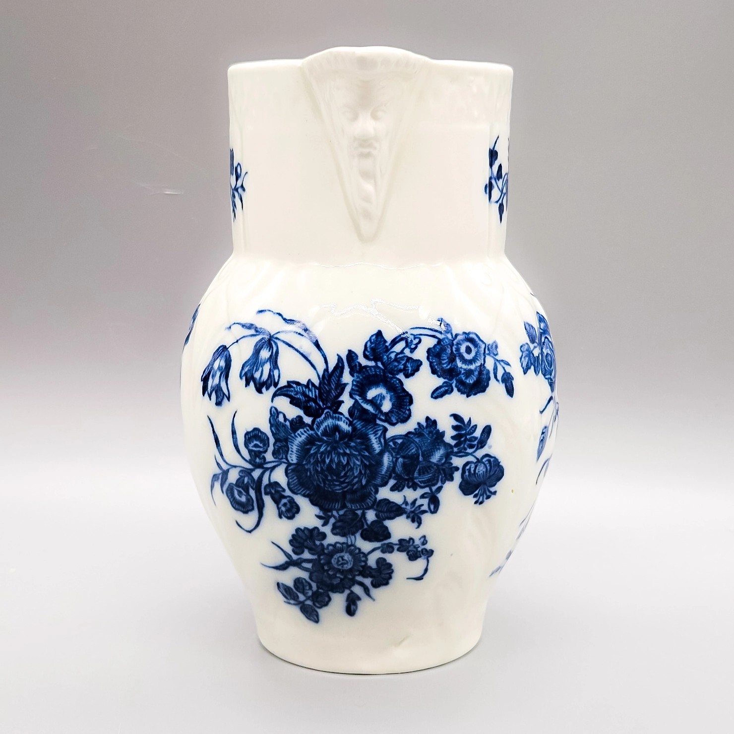 A Caughley cabbage leaf jug of small size, circa 1785 - Jill Gosling ...