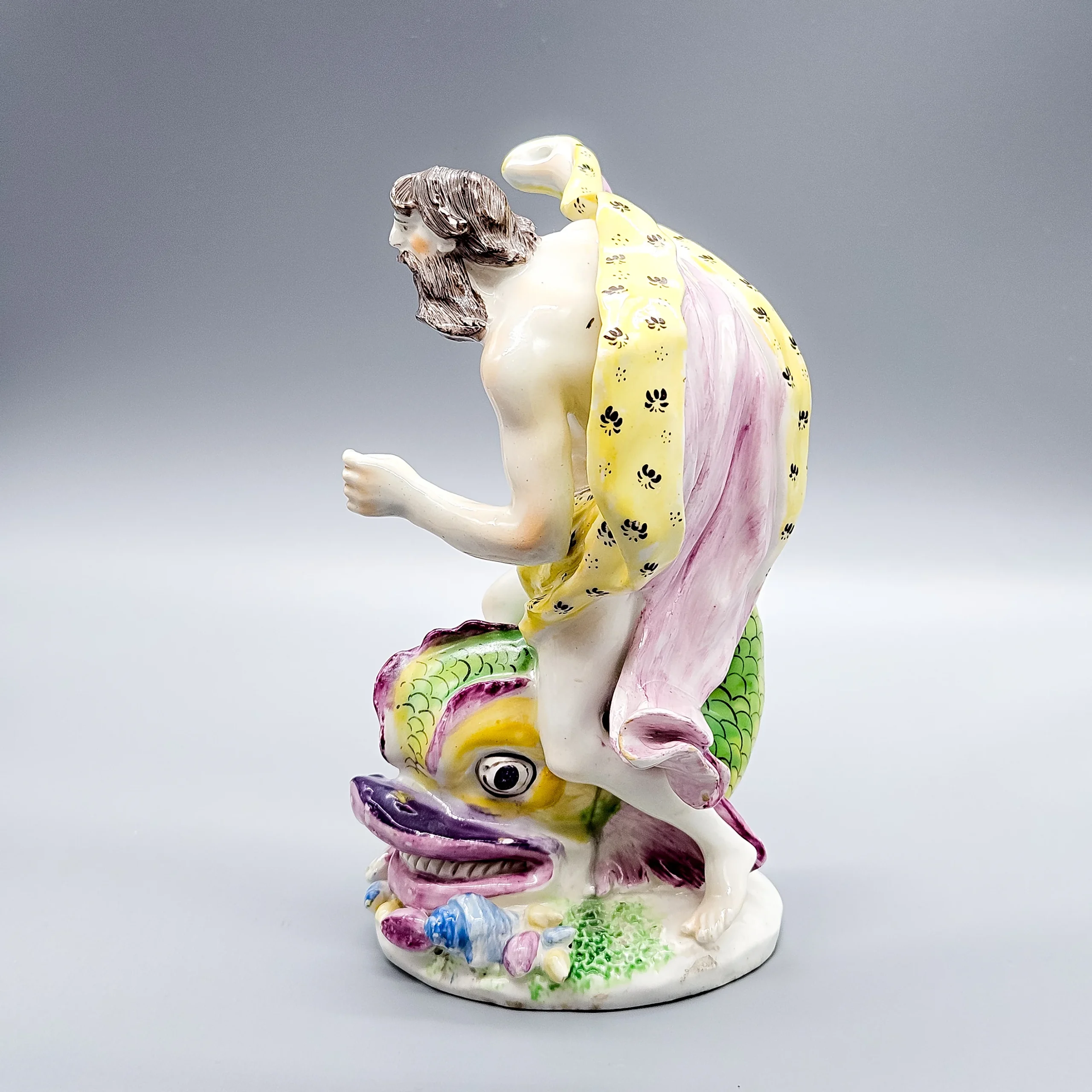 A Bow figure of Neptune, circa 1760 - Jill Gosling Ceramics